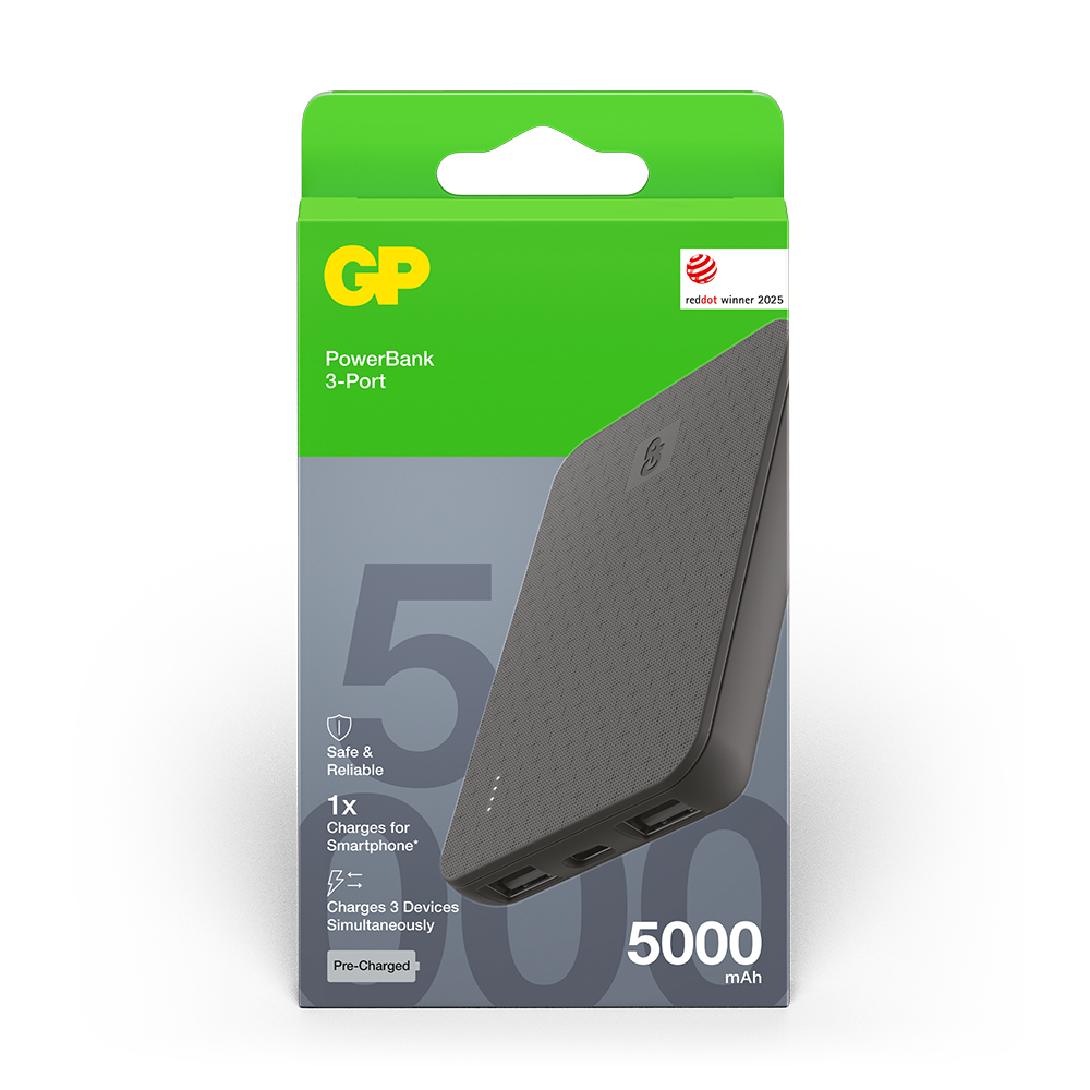 GP B+ Series PowerBank 5000mAh | GP Batteries HK