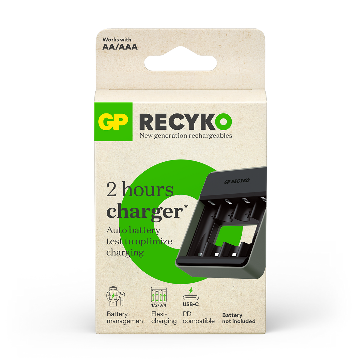 GP Recyko 4-slot M453 NiMH Battery Charger | GP Batteries HK